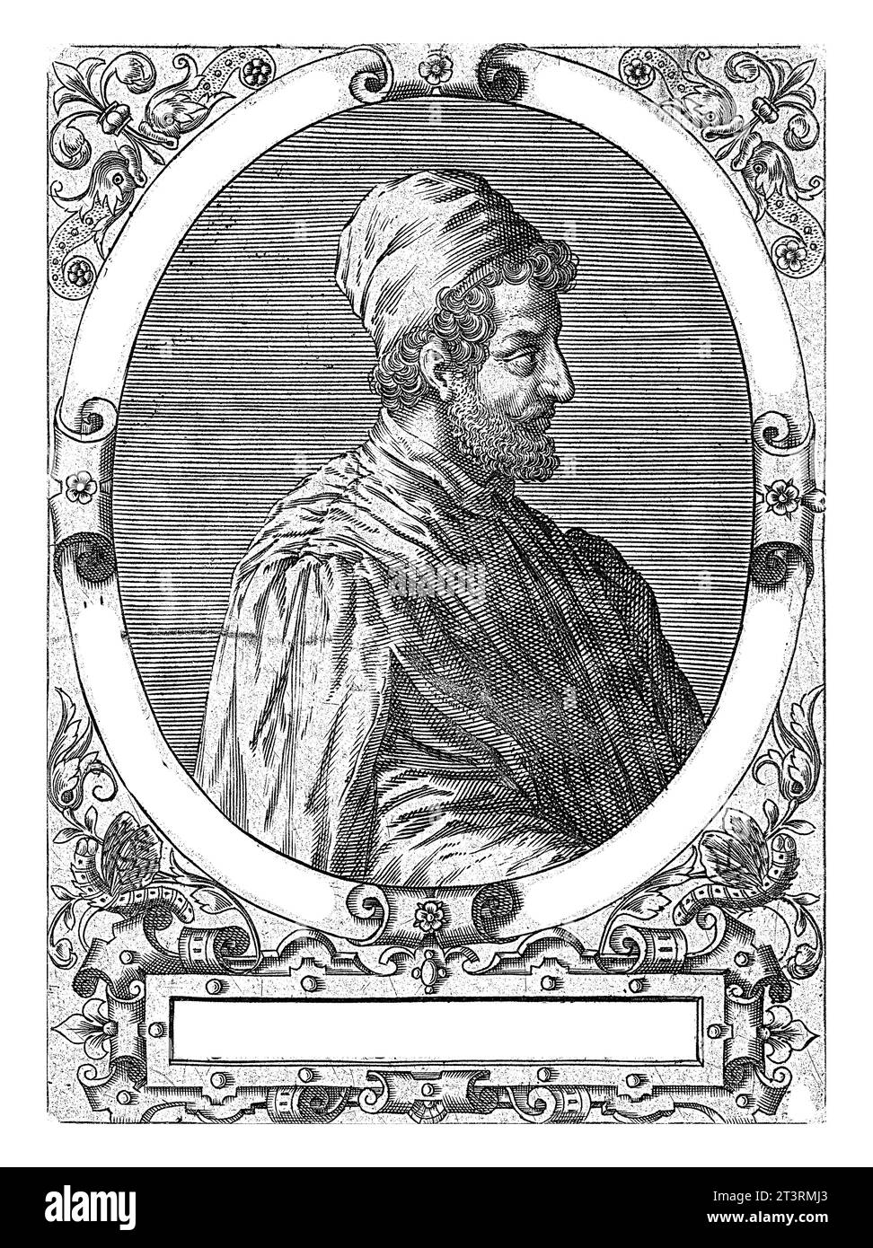 Portrait of Luca Gaurico, Theodor de Bry, after Jean Jacques Boissard ...