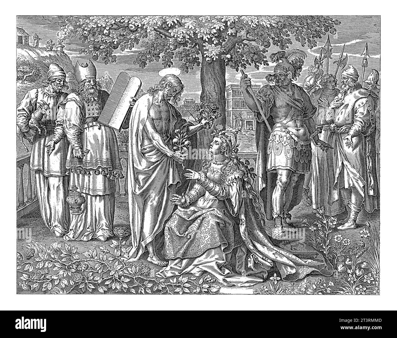 Christ and His Bride under an Apple Tree, Johann Sadeler (I), 1643 The ...
