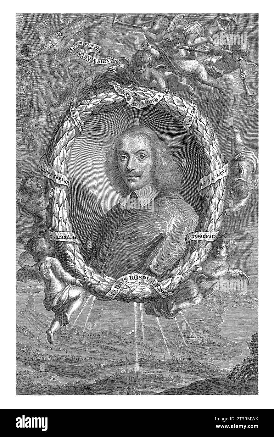 Portrait of Cardinal Giacomo Rospigliosi, Richard Collin, c. 1668 - c ...