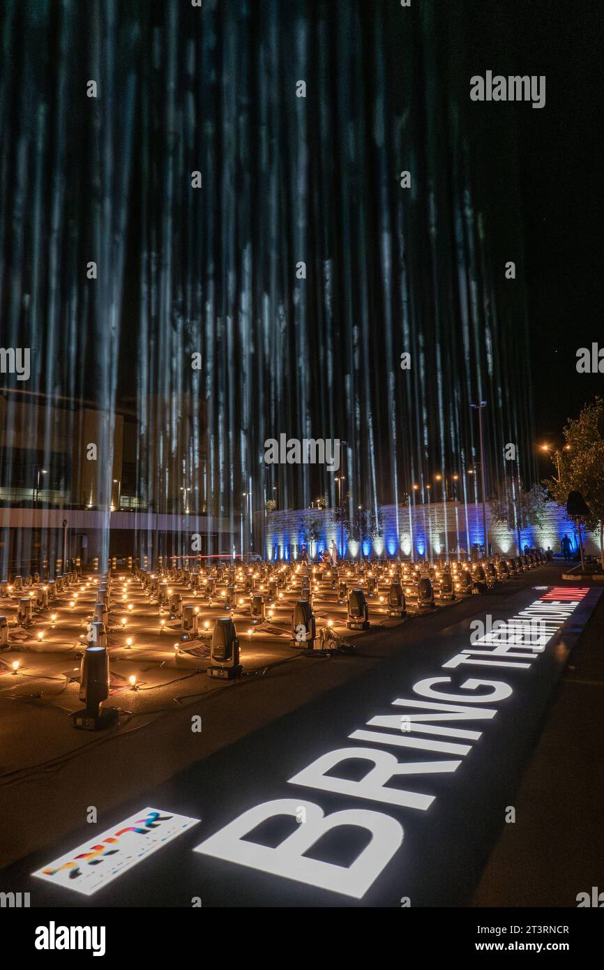 Jerusalem, Israel. 26th October, 2023. An installation titled Lights of ...