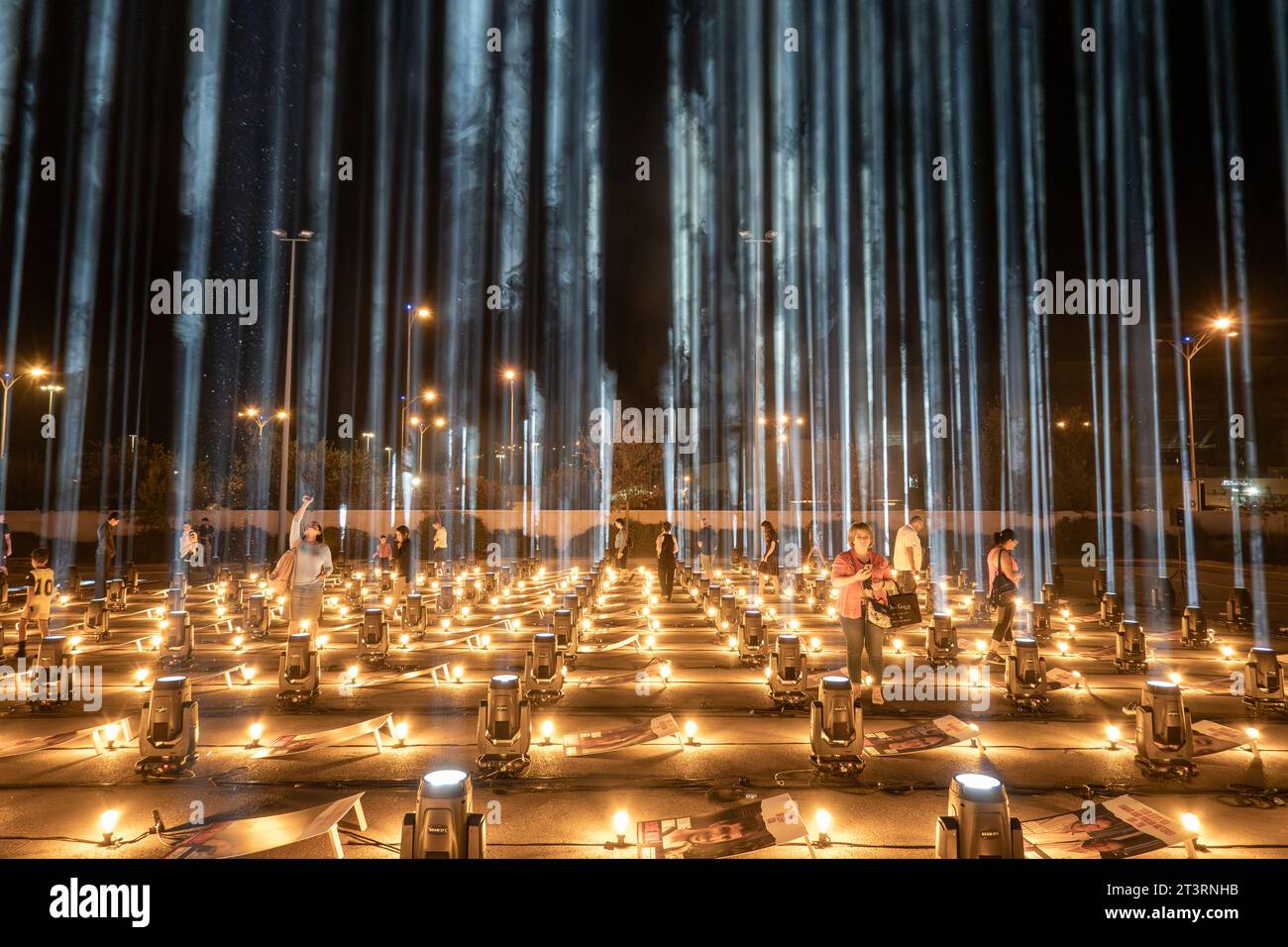 Jerusalem, Israel. 26th October, 2023. An installation titled Lights of ...