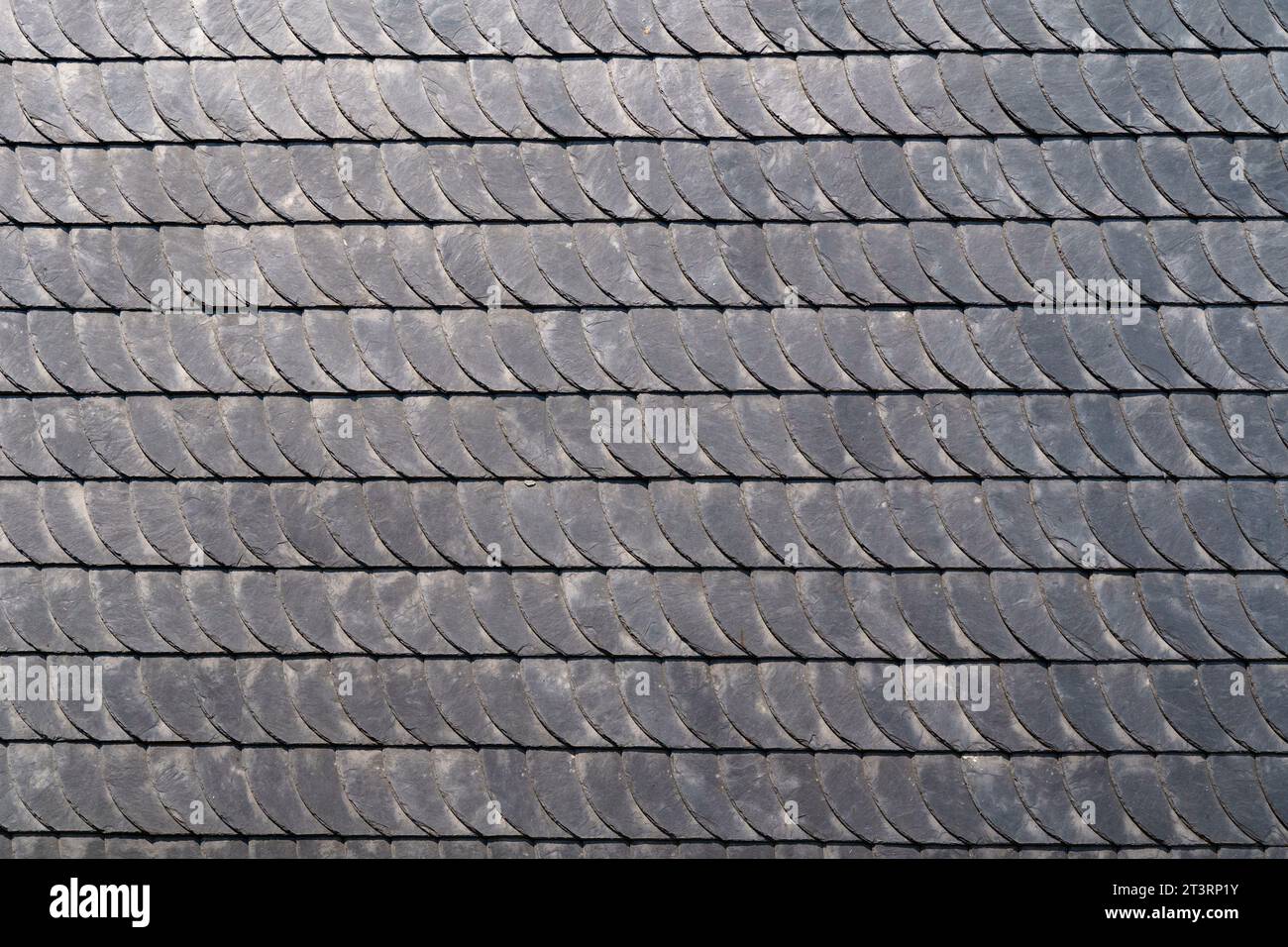 Gray texture of lamellar tiles on the roof. Texture and backgrounds ...
