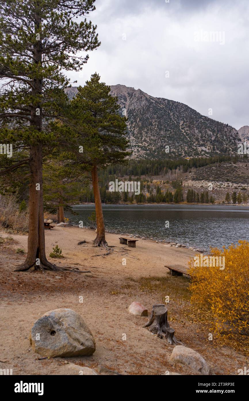 Rock Creek Lake and campground in Inyo National Forest outside of ...