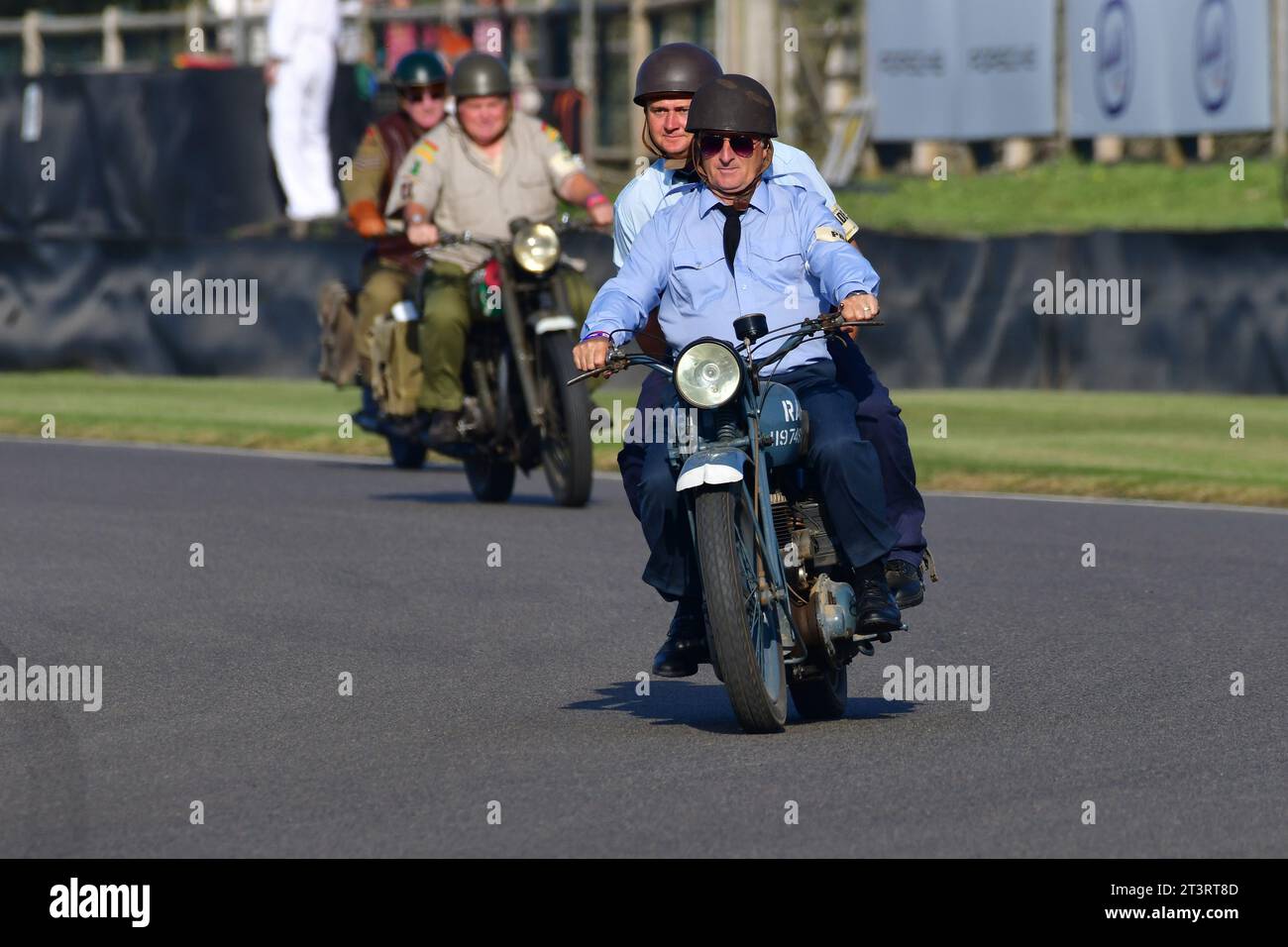 ex-RAF Motorcycle, Track Parade - Motorcycle Celebration, circa 200 ...