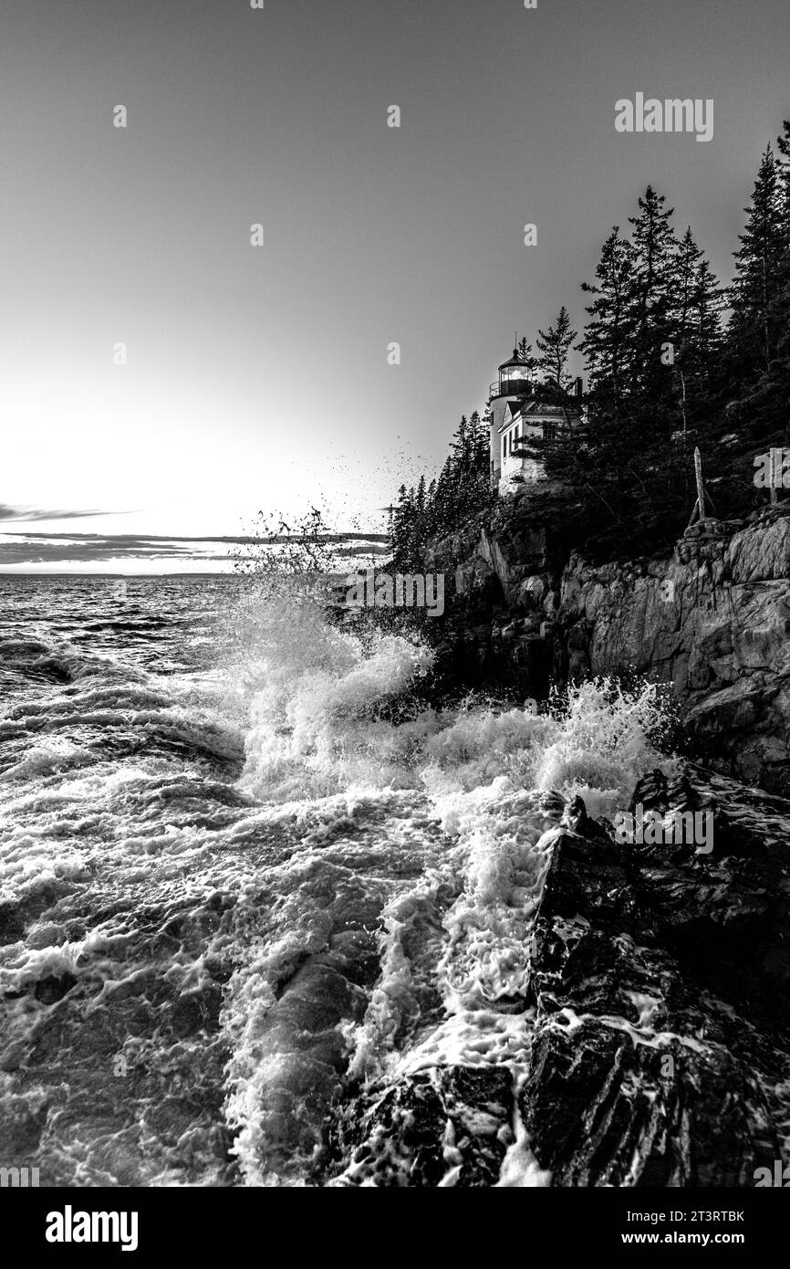 Bass Harbor Head Lighthouse in Acadia National Park Maine Stock Photo ...