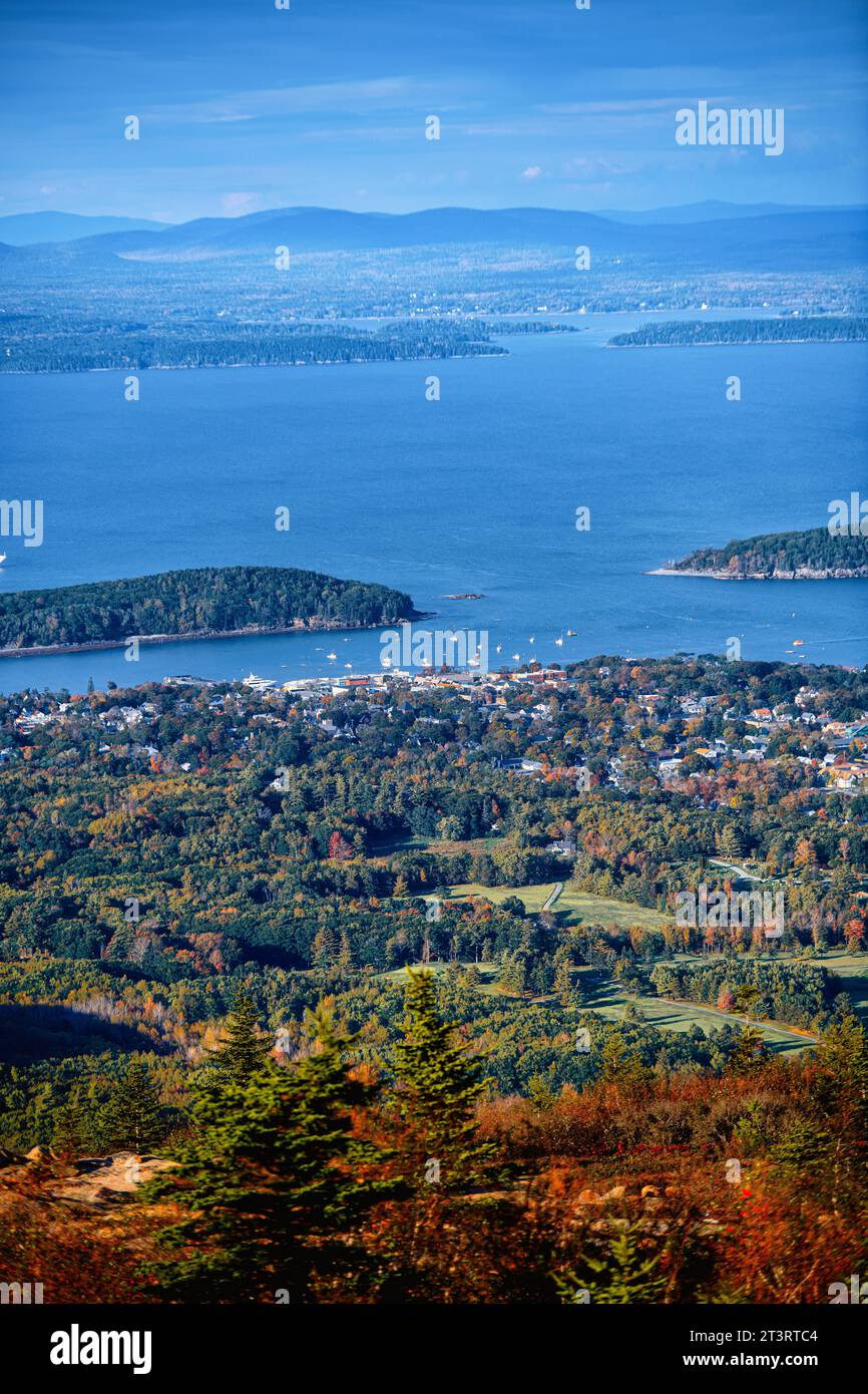 Bar Harbor Maine in the Fall Stock Photo - Alamy