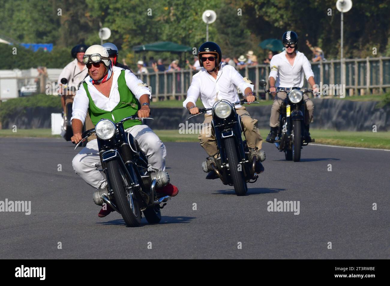 A pair of BMW motorcycles, Track Parade - Motorcycle Celebration, circa ...