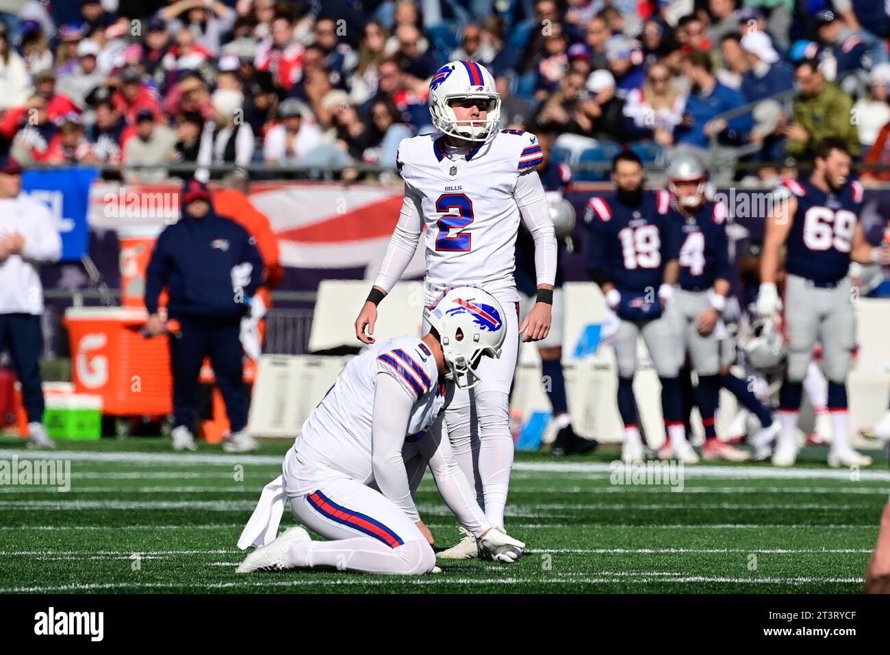 Foxborough, Massachusetts, USA. 22nd Oct, 2023. ; Buffalo Bills place ...