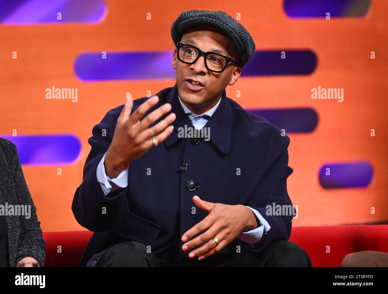 EDITORIAL USE ONLY Jay Blades during the filming for the Graham Norton ...