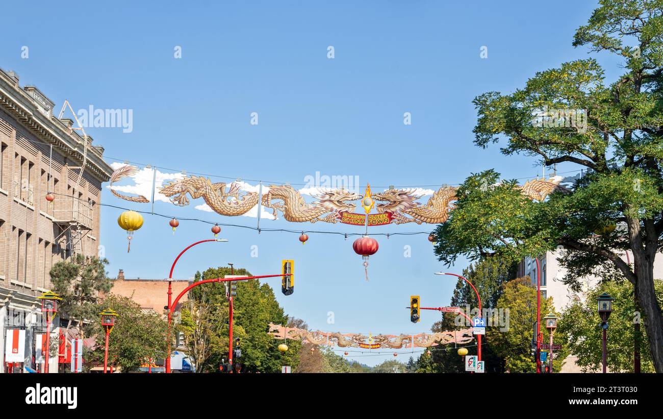 Chinatown murals in Victoria, British Columbia, Canada Stock Photo - Alamy