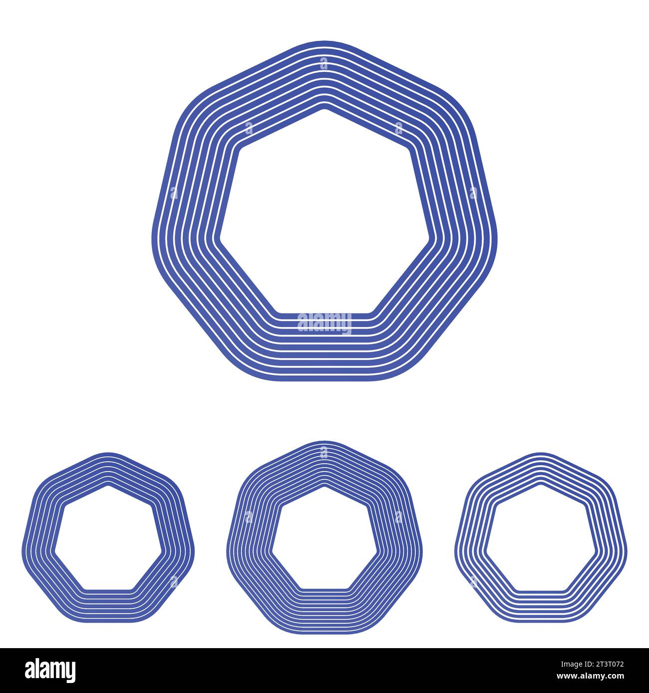 Heptagon design hi-res stock photography and images - Alamy