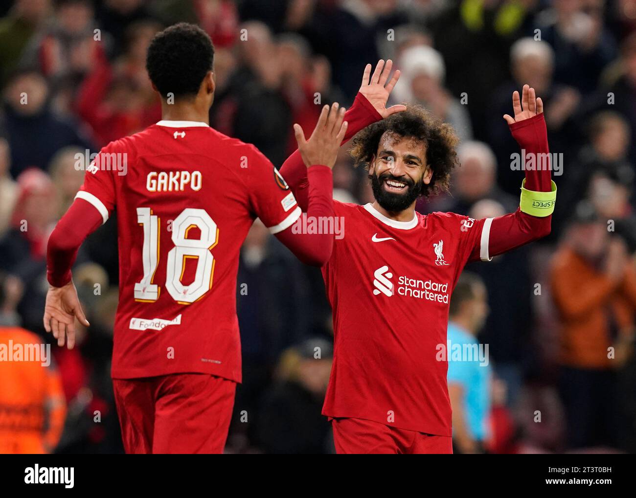 Salah celebrates 2023 hi-res stock photography and images - Alamy
