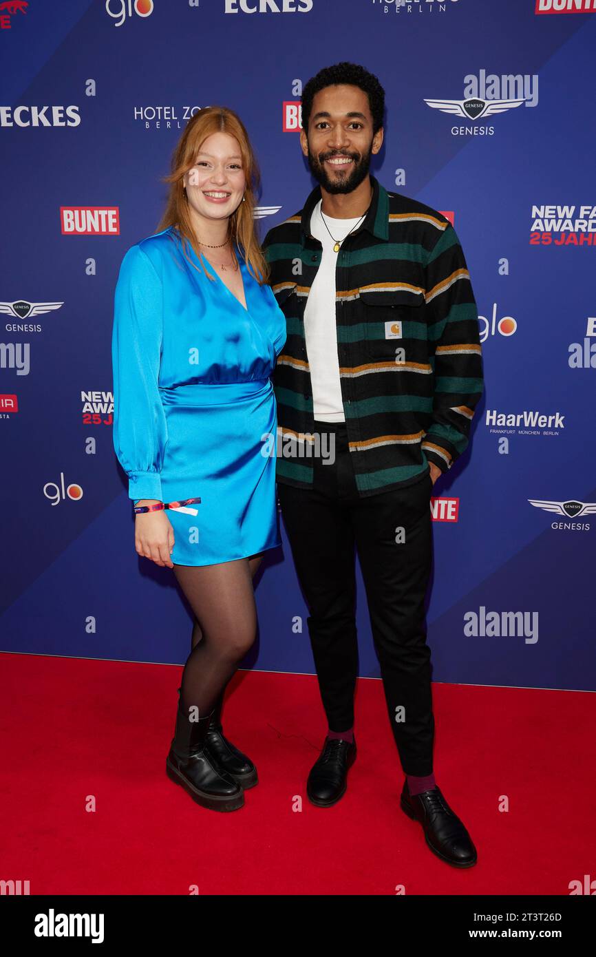 Berlin, Germany. 26th Oct, 2023. Actors Lilly Dreesen and Benito Bause ...