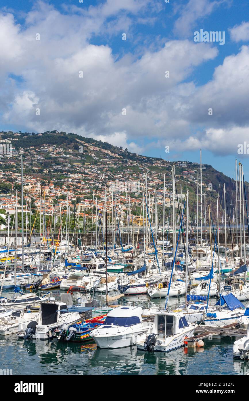 Yachts boats waterfront seafront marina view marina do funchal d hi-res ...