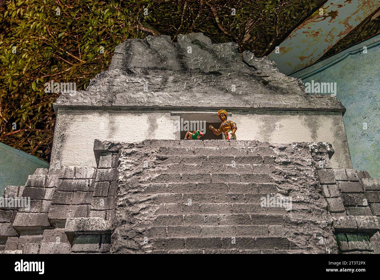 Guatemala, La Antigua - July 20, 2023: Jade Maya Museum. Gray stone ...