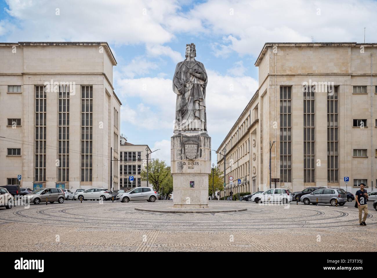 Statue of Portuguese King Denis (Dom Dinis) at the University of ...