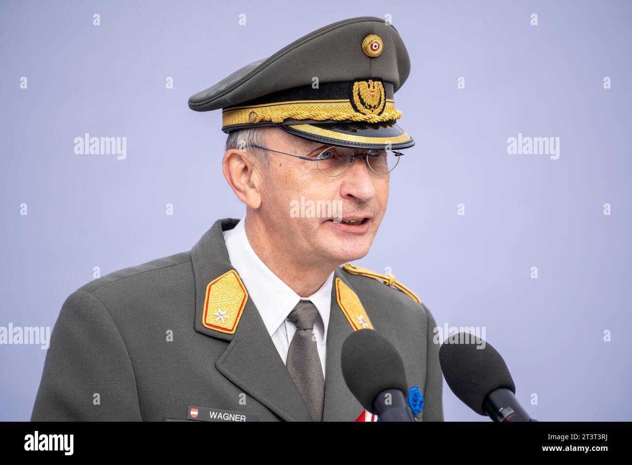 Wien, Österreich. 26 Oktober 2023. General Wagner spricht zu ...