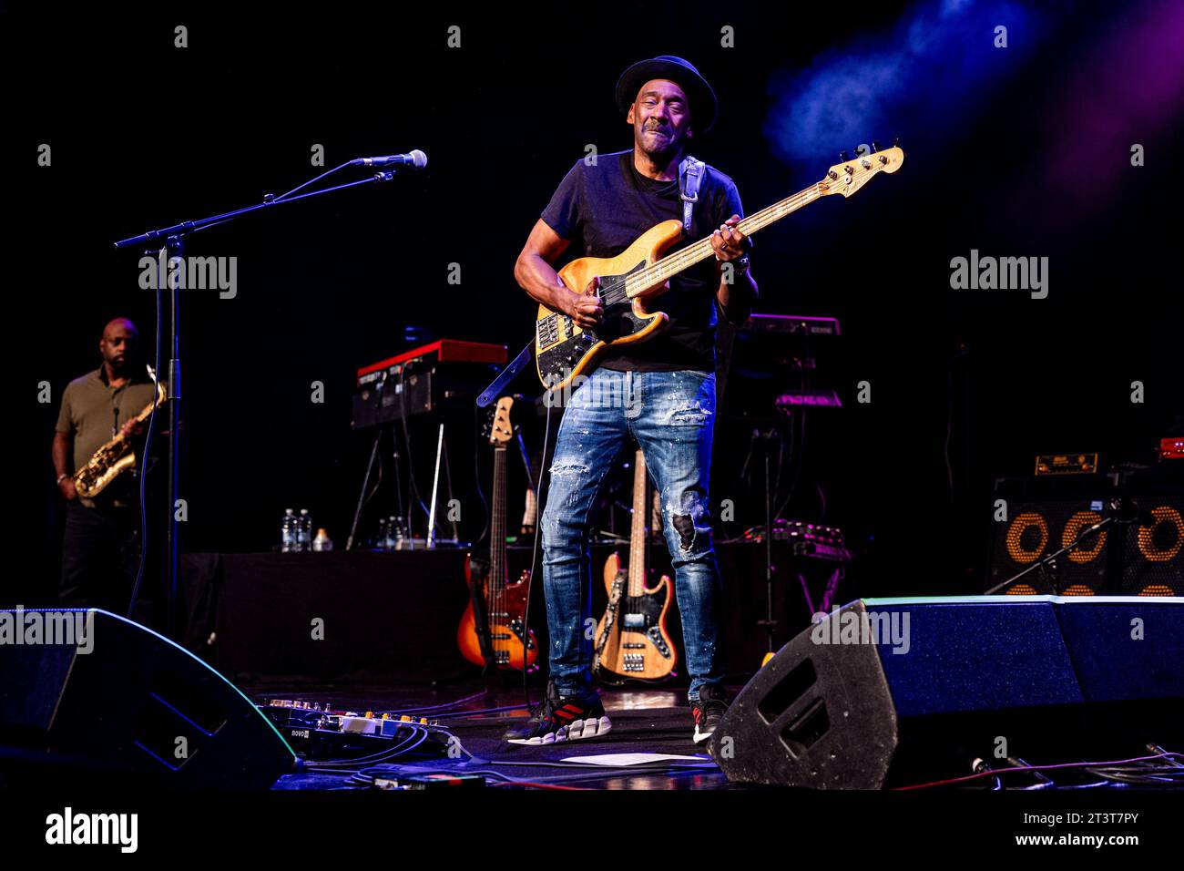 Marcus Miller in concert Stock Photo - Alamy