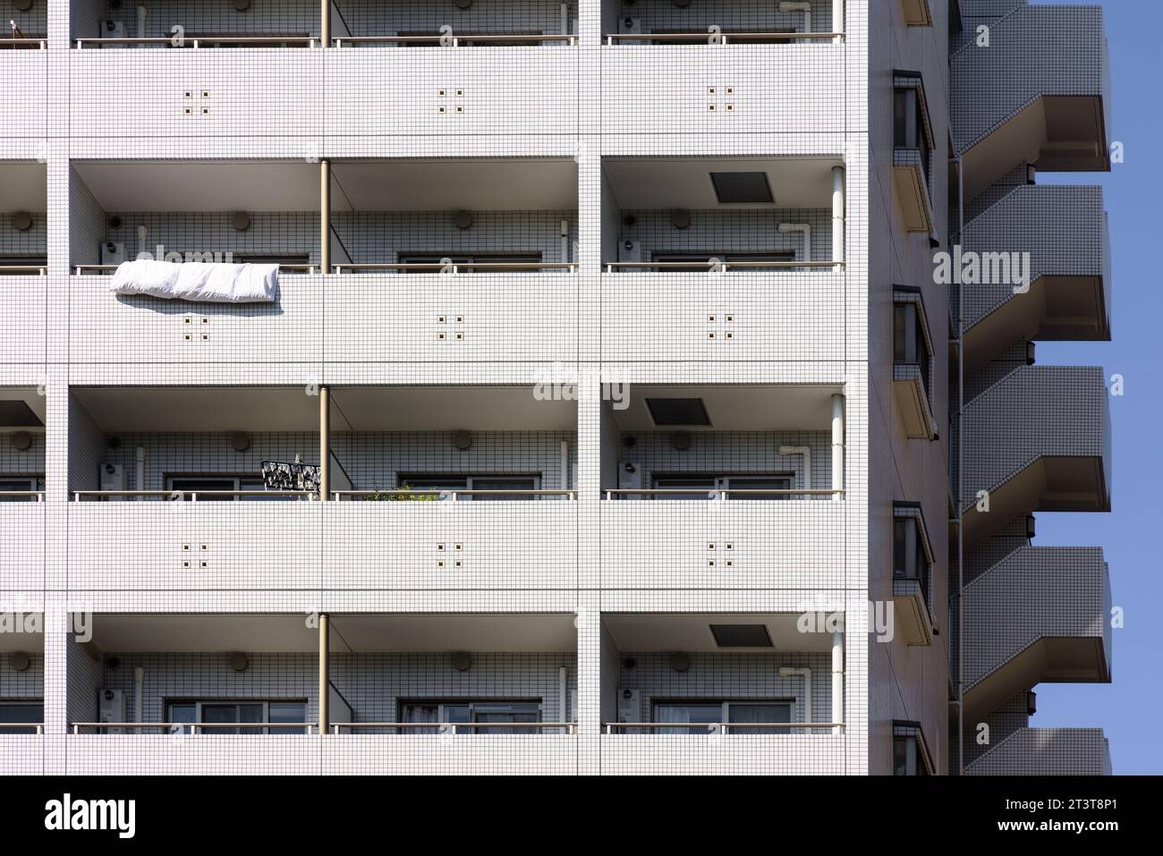 picture of a facade of a high rise residential building in Tokyo, Japan ...