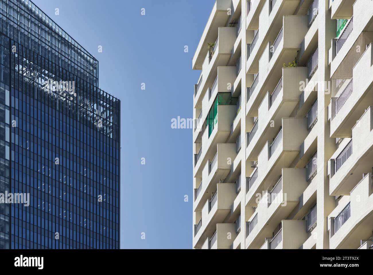 picture of facades of high rise residential buildings in Tokyo, Japan ...