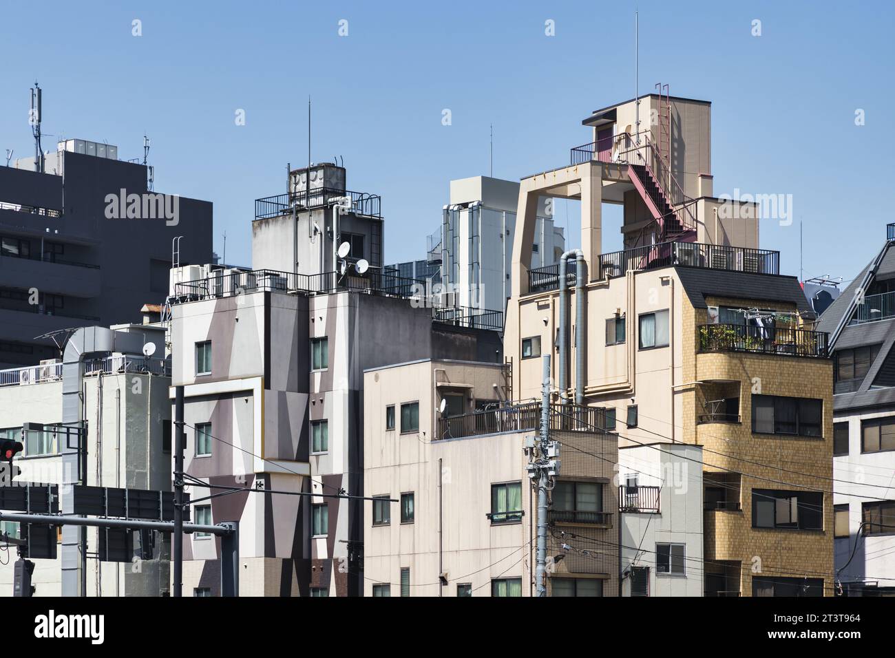 picture of a cityscape with typical high rise residential buildings in ...