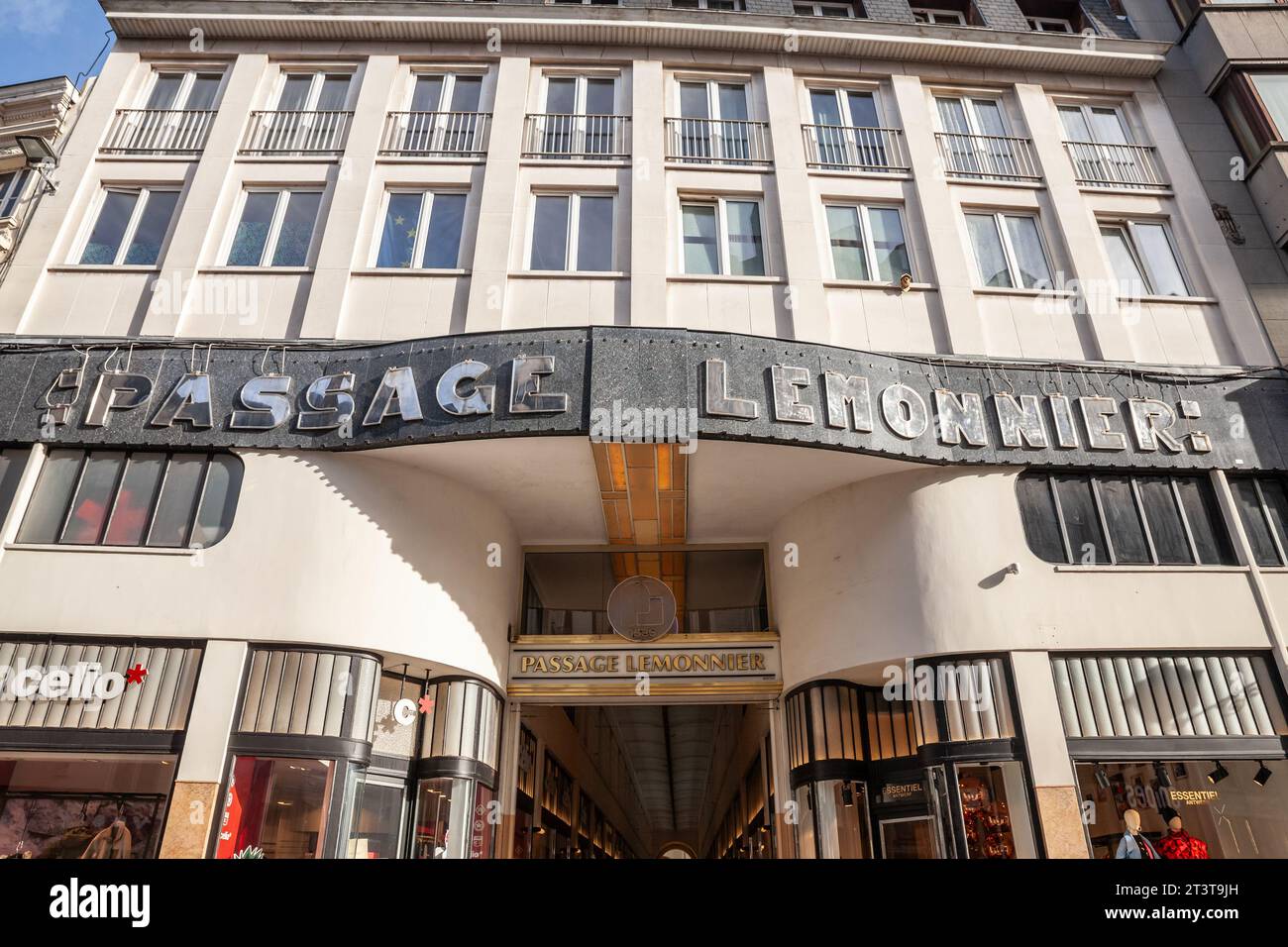 Picture of the Passage Lemonnier of Liege, Belgium, with shops and ...