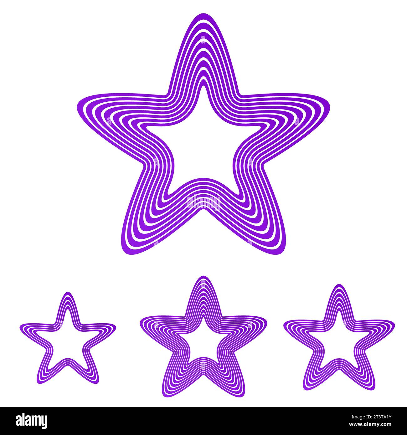 Purple line star logo design set Royalty Free Vector Image Stock Vector ...