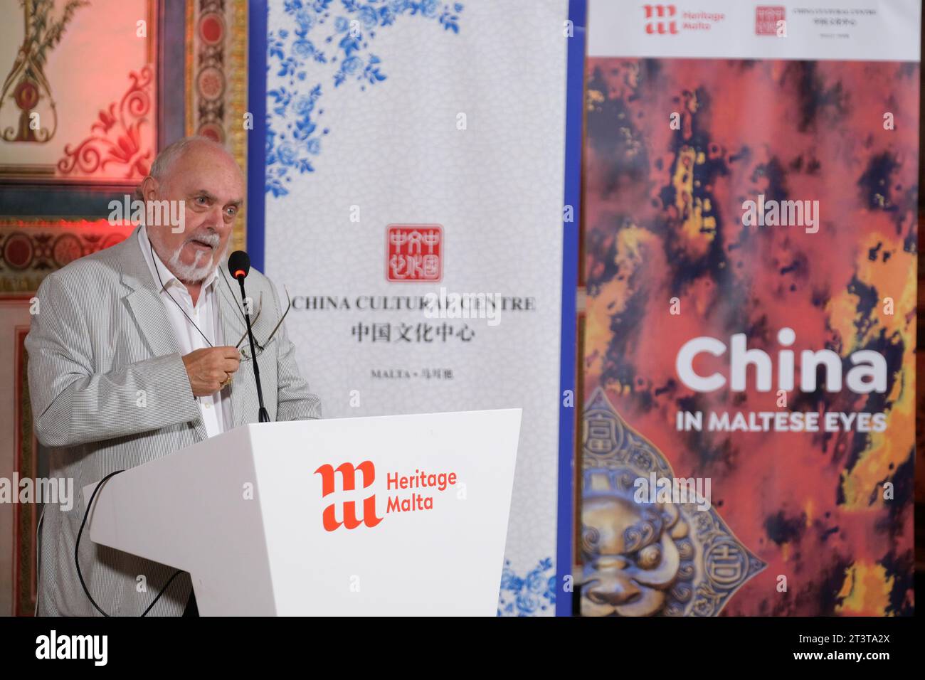 (231026) -- VALLETTA, Oct. 26, 2023 (Xinhua) -- Albert Marshall ...