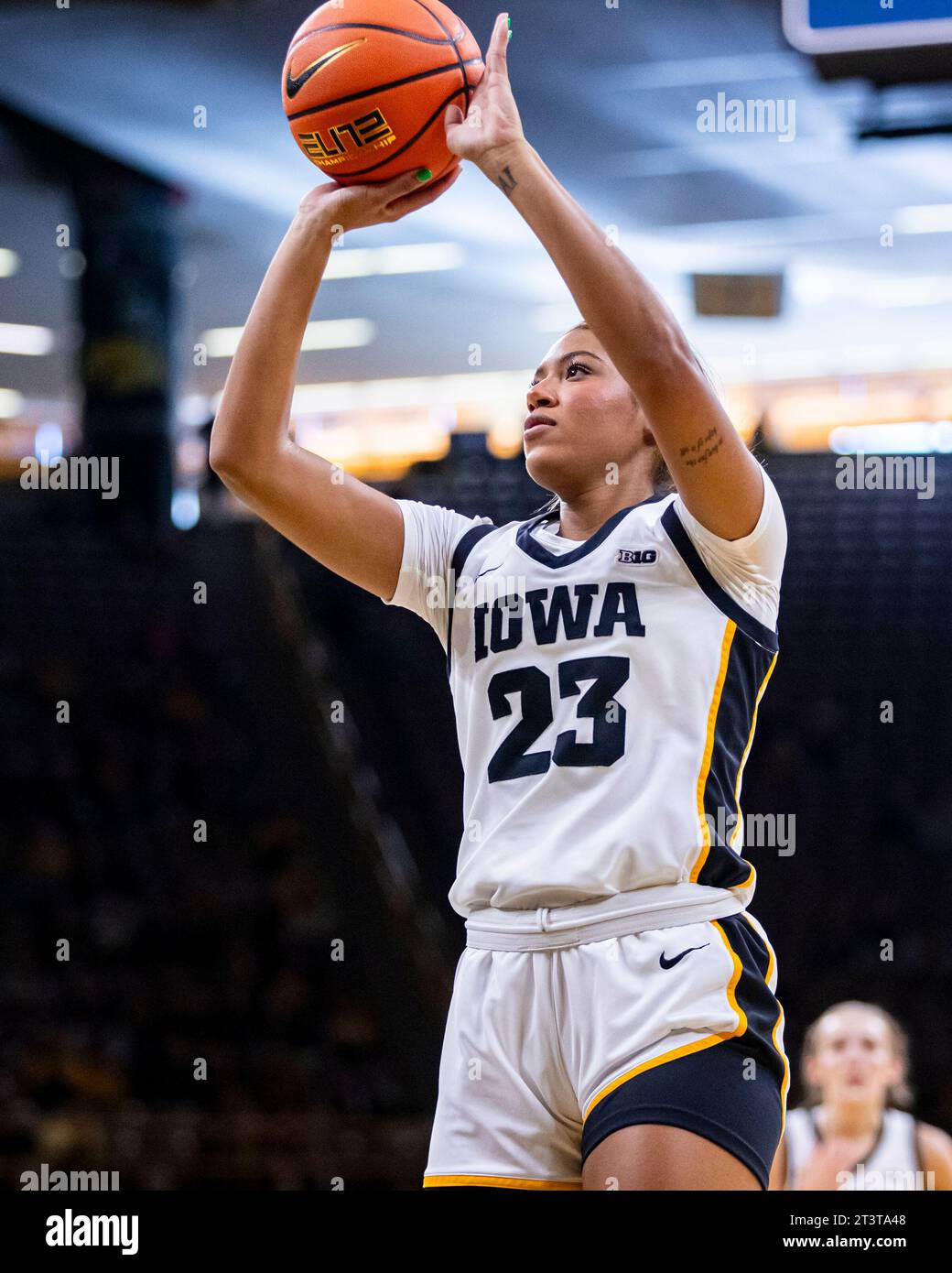 Iowa Hawkeyes forward Jada Gyamfi (23) during an exhibition game ...