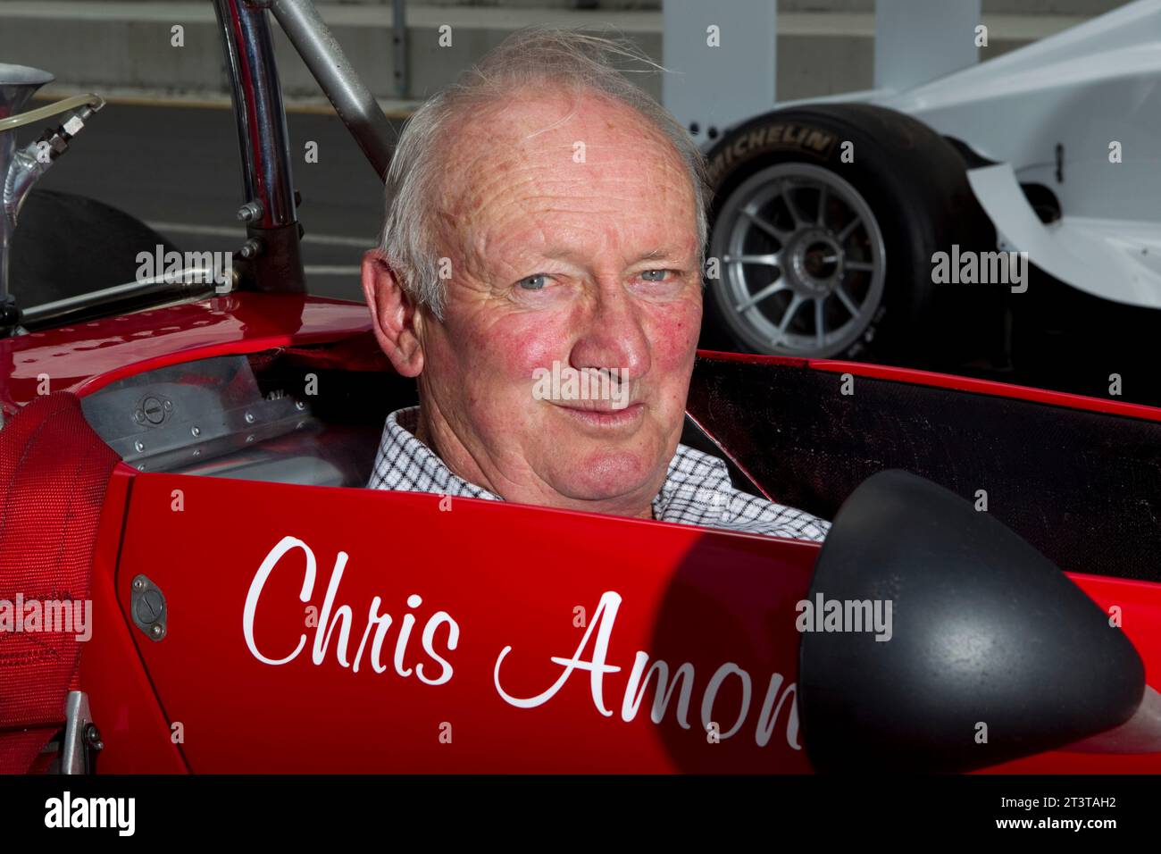 New Zealand motorsport legend, Chris Amon, reacquaints himself with the ...