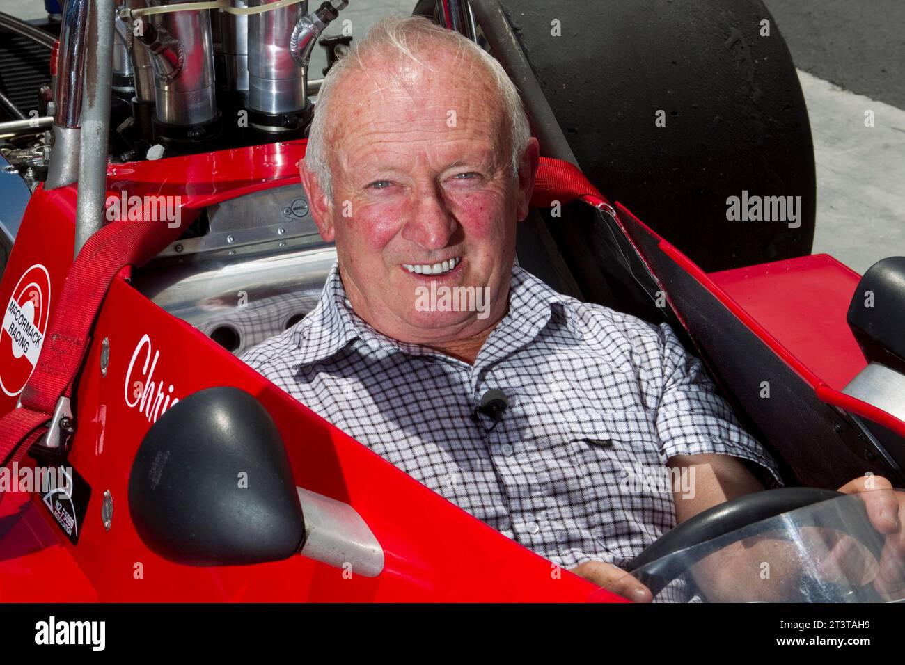 New Zealand motorsport legend, Chris Amon, reacquaints himself with the ...