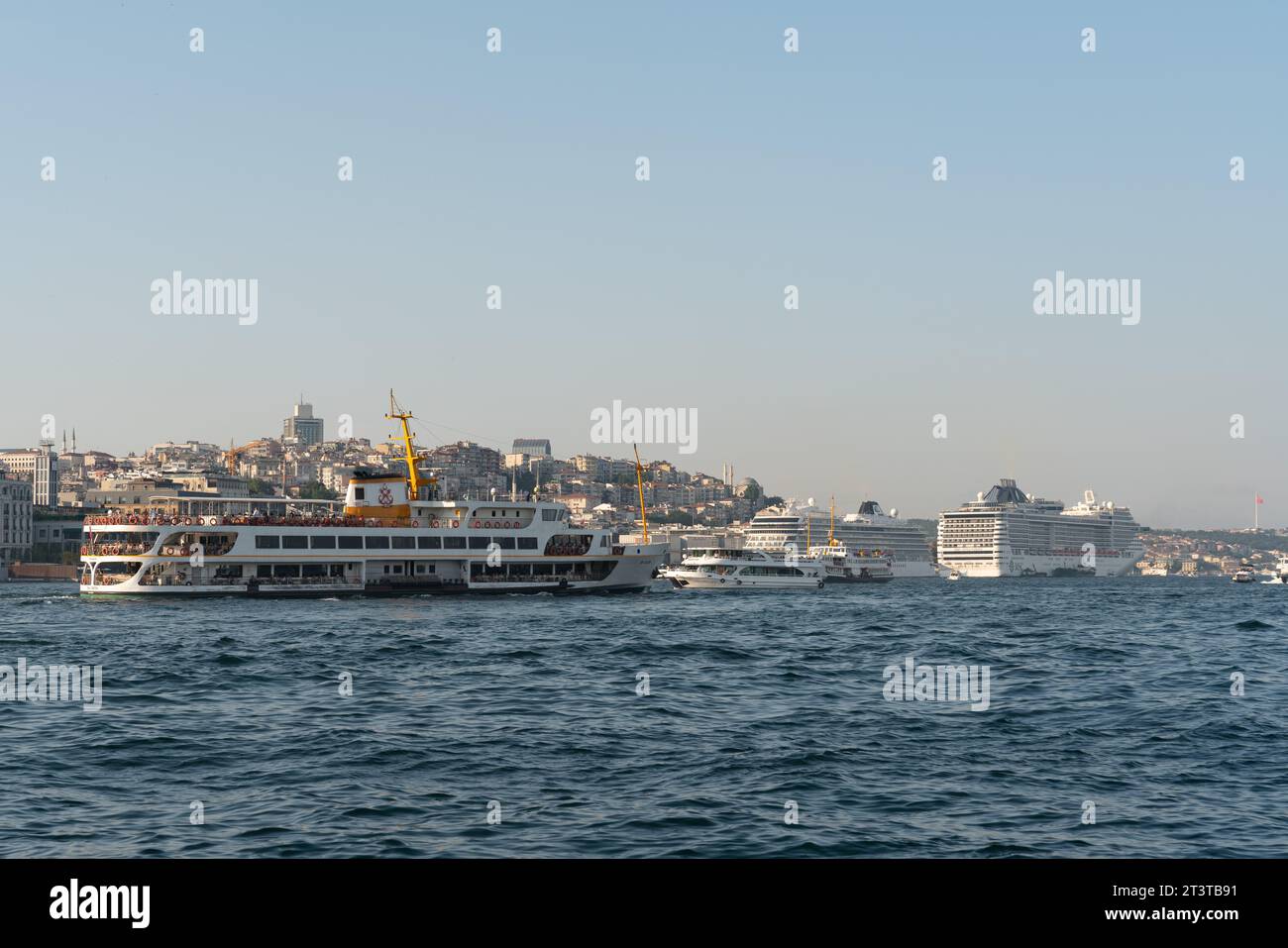 Istanbul, Bosphorus strait. Between two continents Stock Photo - Alamy
