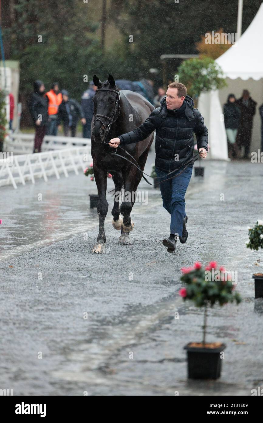 Oliver TOWNEND of Great Britain with Tregilder during the first horse ...