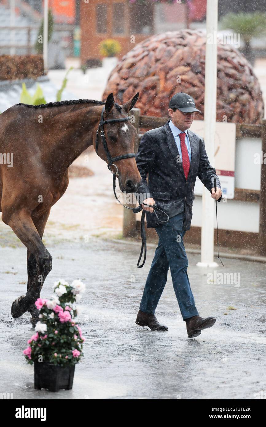 Phillip DUTTON of the United States with Z during the first horse ...