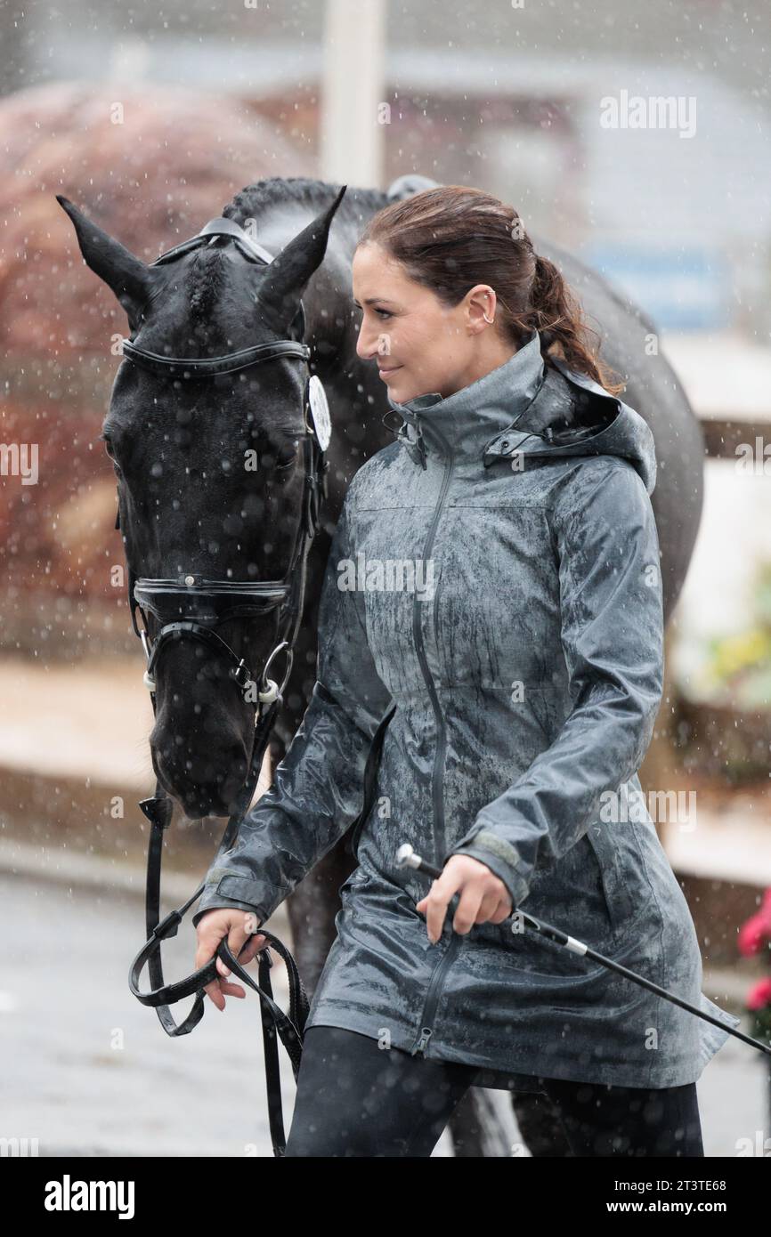 Felicity WARD of Ireland with Regal Bounty during the first horse ...