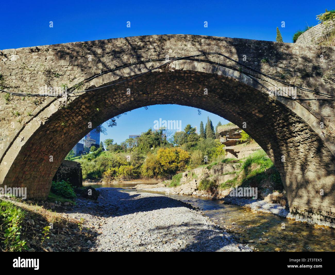 Old Ribnica River Bridge Podgorica , Montenegro Stock Photo - Alamy