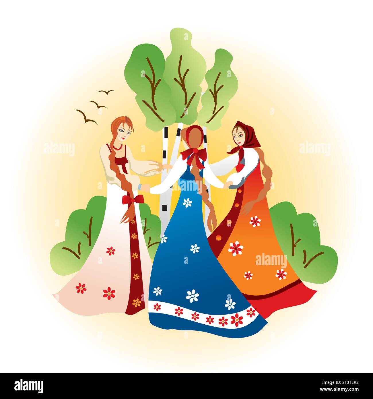 Ladies dancing cartoon hi-res stock photography and images - Alamy