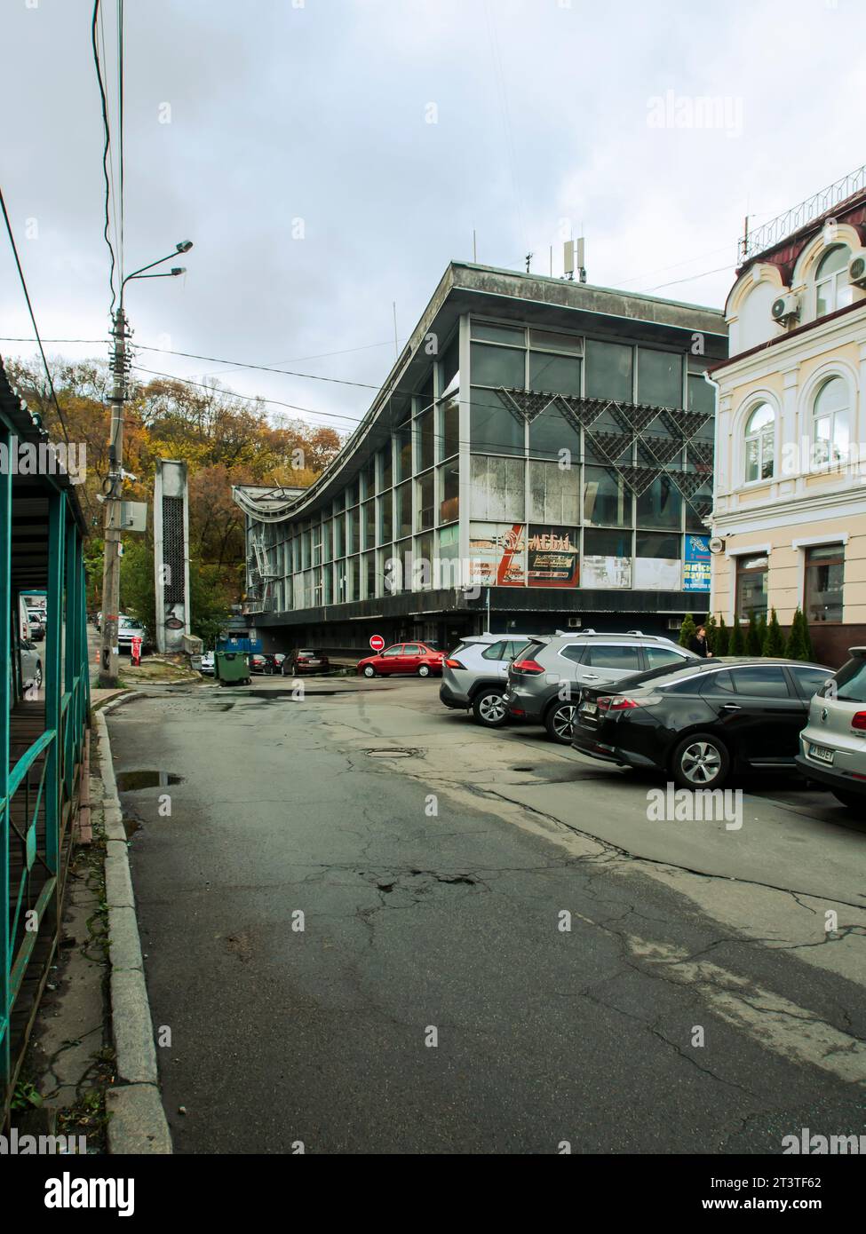 Downtown of Kyiv, Ukraine in sunny day. Views of historic architecture ...