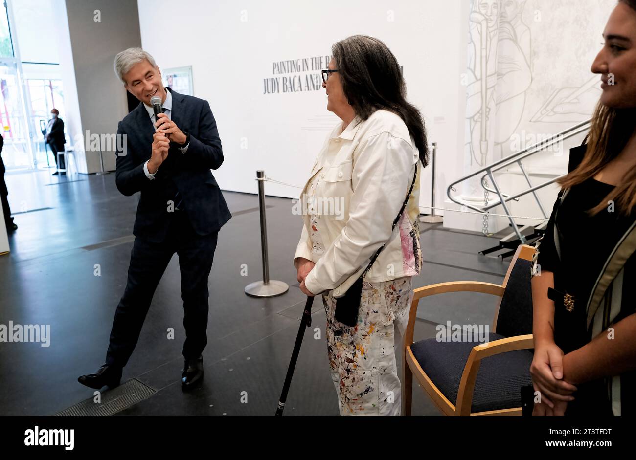 Director Michael Govan of the Los Angeles County Museum of Art welcomes ...
