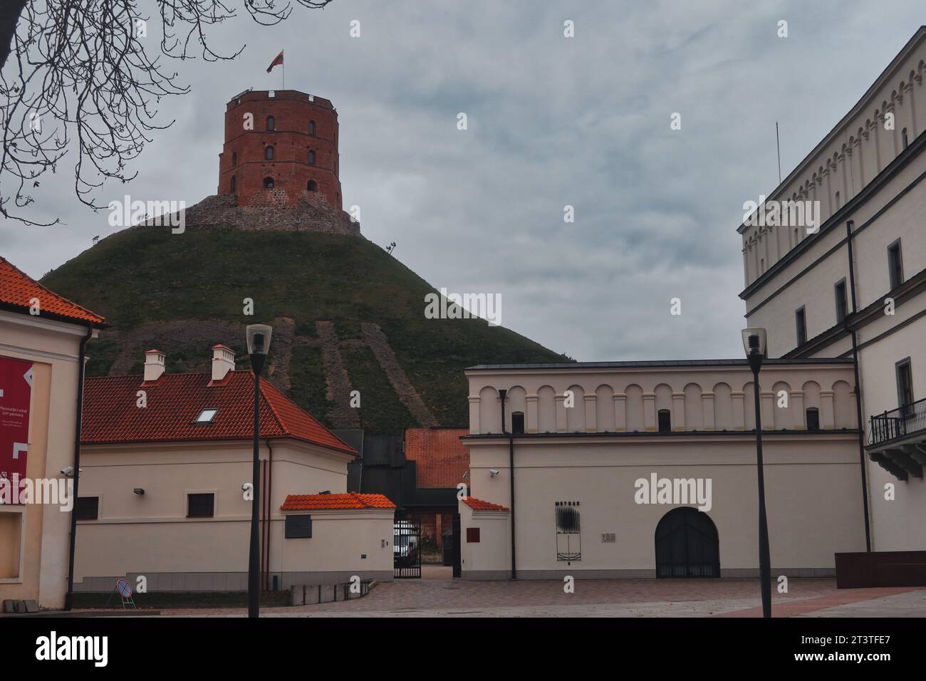 Gediminas Castle Tower (Gedimino pilies bokštas) Vilnius Stock Photo ...