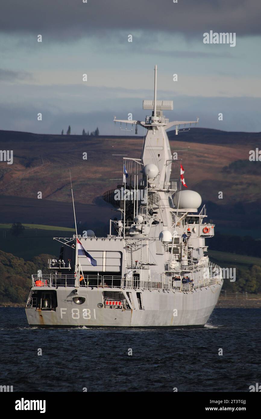 Zr. Ms. Van Amstel (F831), a Karel Doorman-class multi-purpose frigate ...