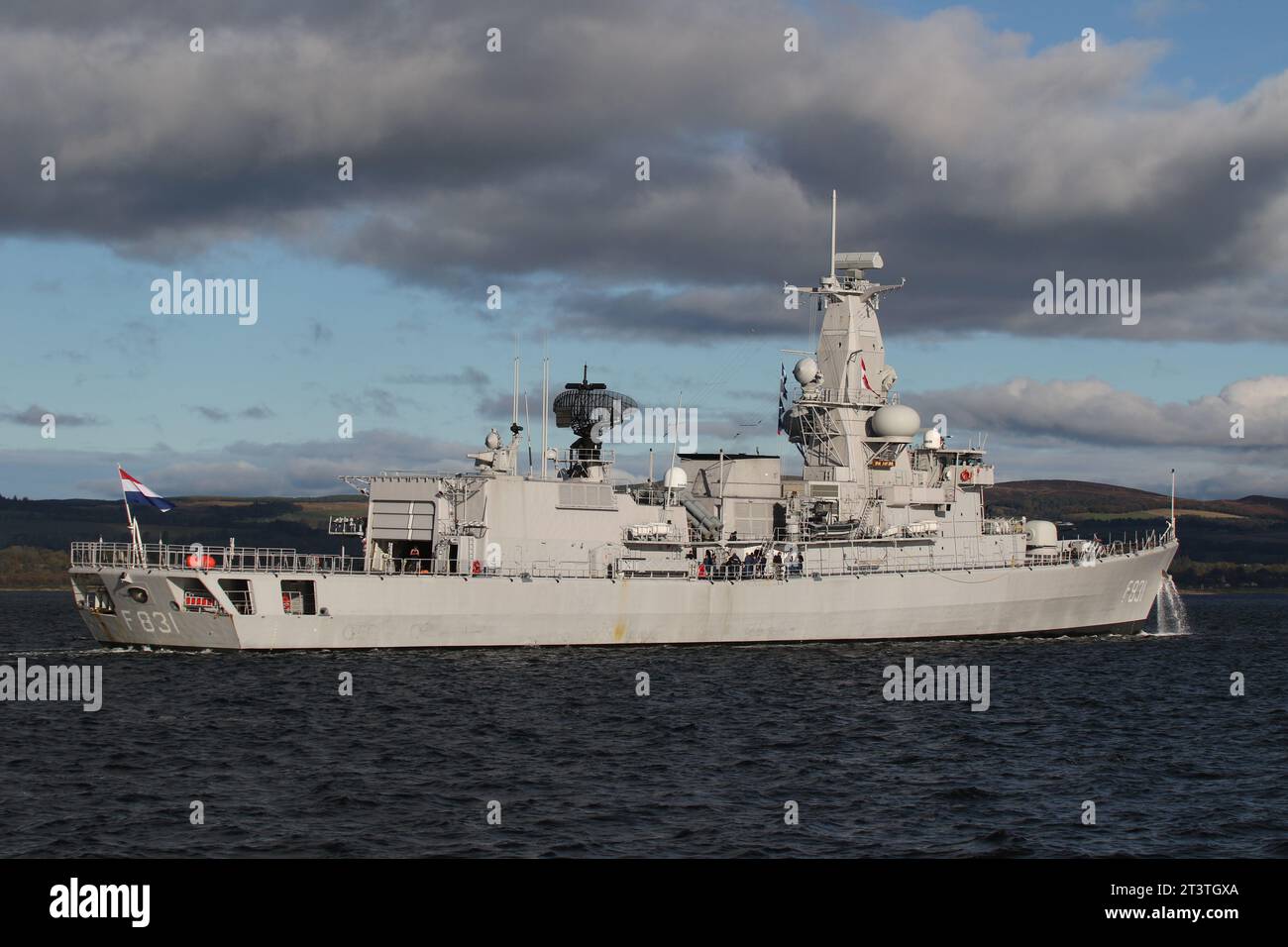 Zr. Ms. Van Amstel (F831), a Karel Doorman-class multi-purpose frigate ...