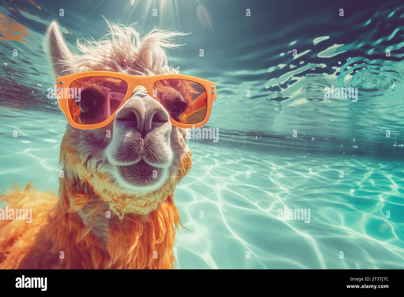 Camel swimming hi-res stock photography and images - Alamy
