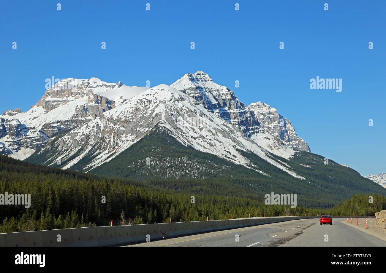 Cathedral Mountain from Trans Canada Highway, Banff National Park, Canada Stock Photo - Alamy