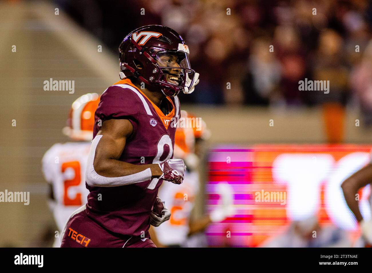 Blacksburg, VA, USA. 26th Oct, 2023. Virginia Tech Hokies wide receiver Da'Quan Felton (9 ...