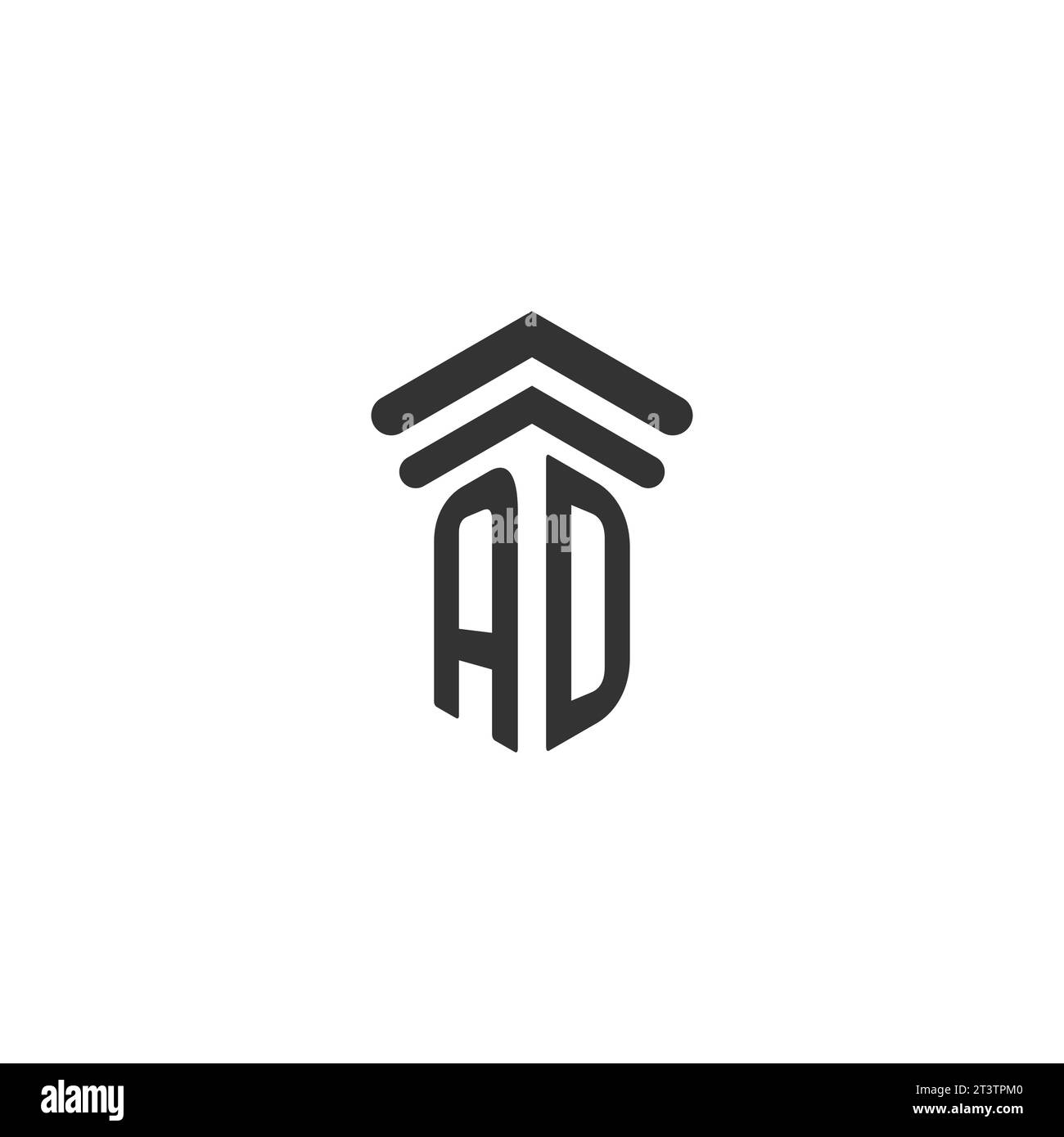 AD initial for law firm logo design template Stock Vector Image & Art ...
