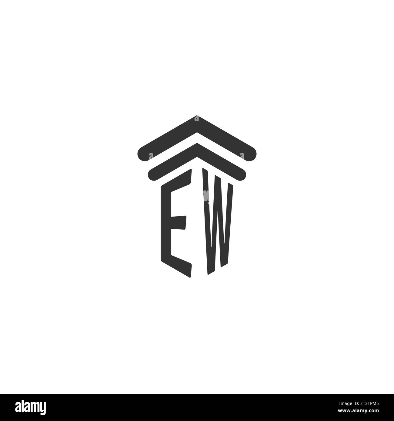EW initial for law firm logo design template Stock Vector Image & Art - Alamy