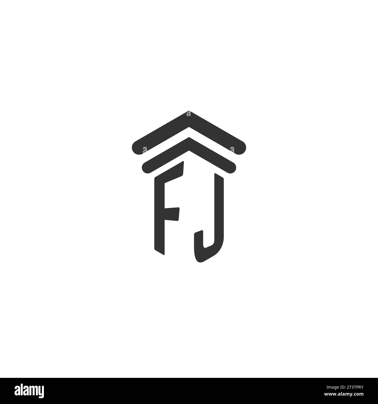 Initial fj logo hi-res stock photography and images - Alamy