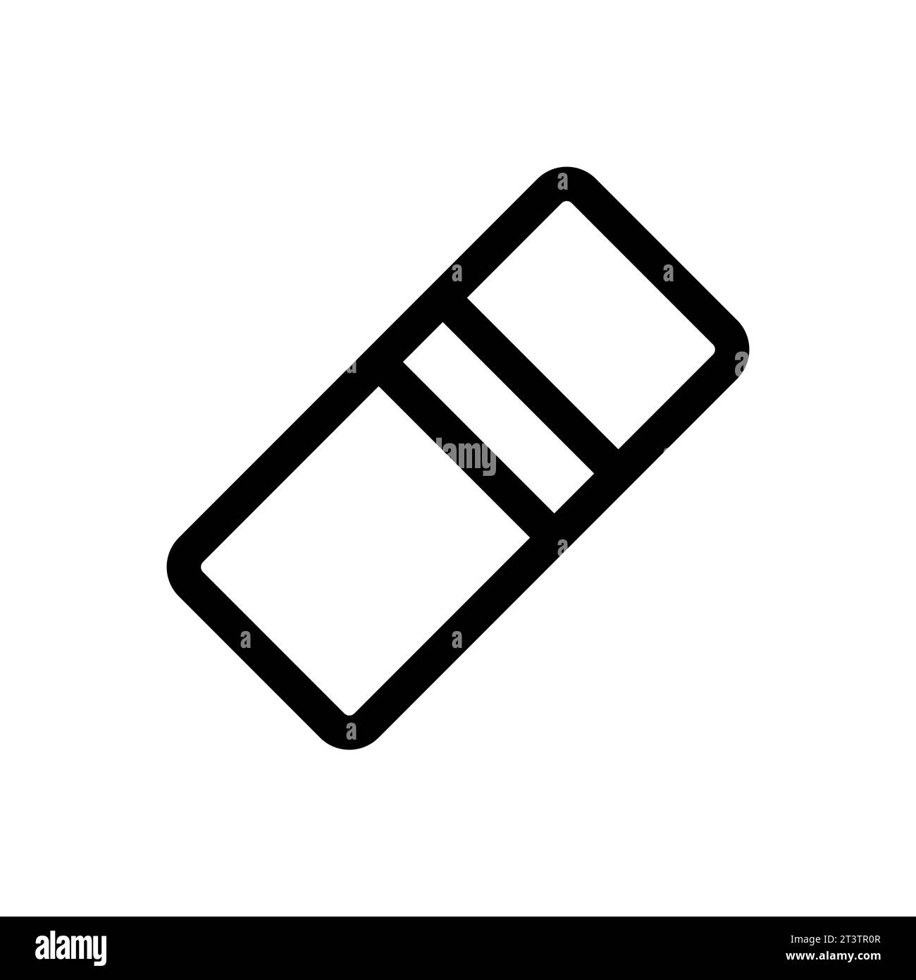 Eraser Icon. Lineal Style Eraser Outline Icon Vector Illustration Stock ...
