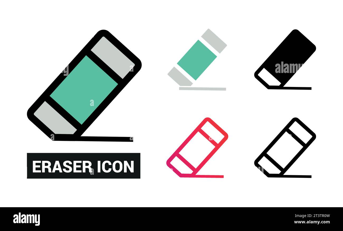 Eraser Icon Set Vector Illustration Stock Vector Image & Art - Alamy